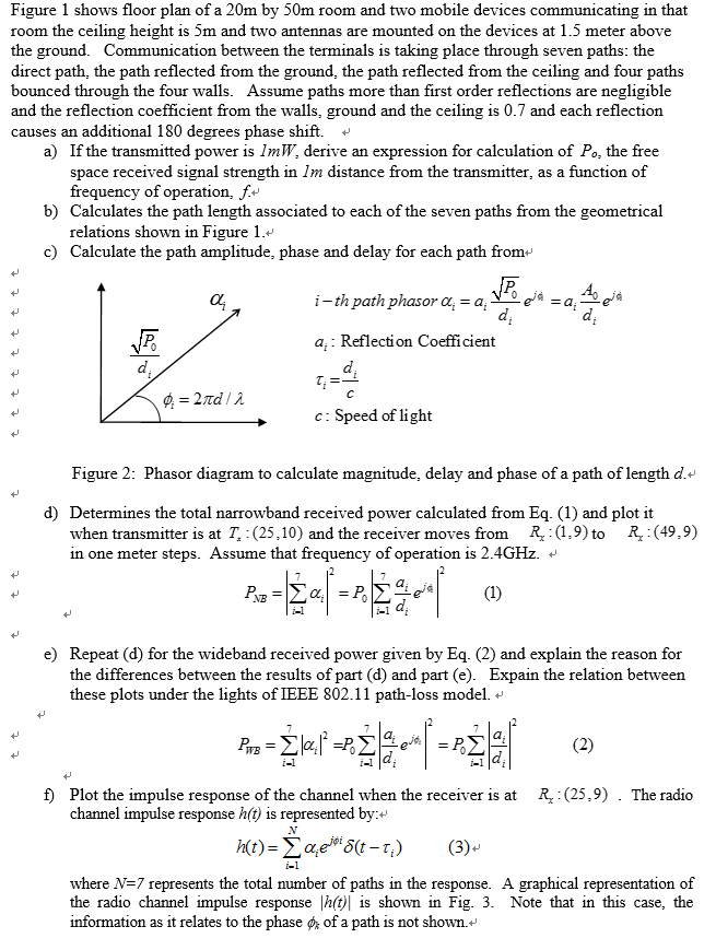Multipath Simulation Using Ray Tracing | Chegg.com
