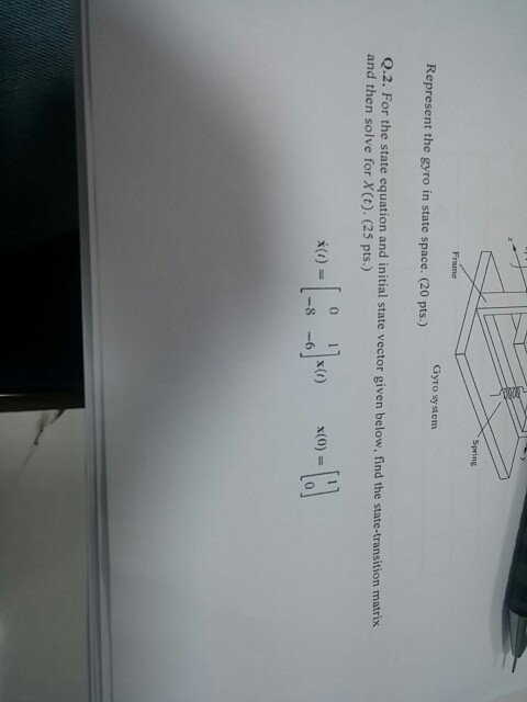 Solved For the state equation and initial state vector | Chegg.com