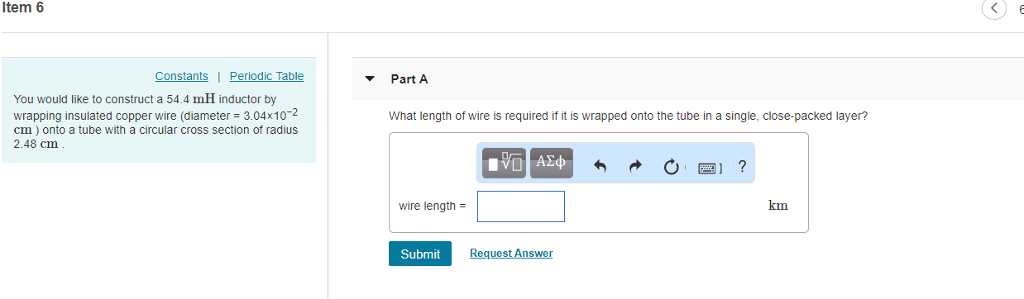 Solved Item 6 Constants | Periodic Table Part A You would | Chegg.com