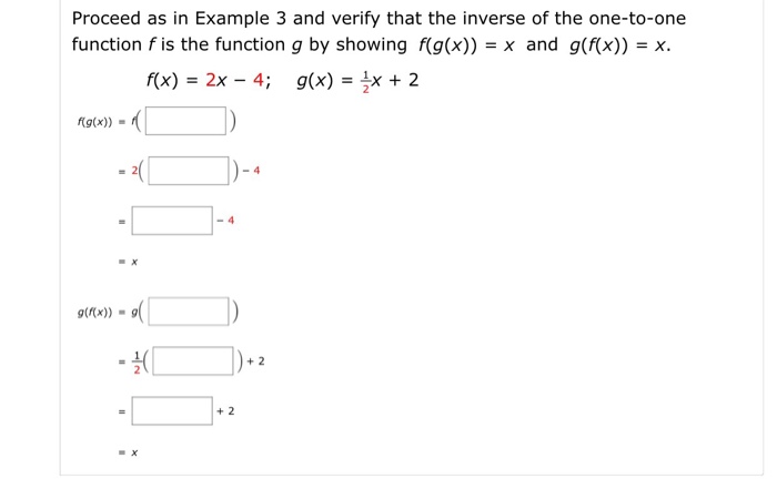 Solved Proceed as in Example 3 and verify that the inverse | Chegg.com
