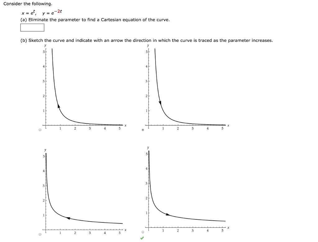 Solved Consider the following (a) Eliminate the parameter to | Chegg.com