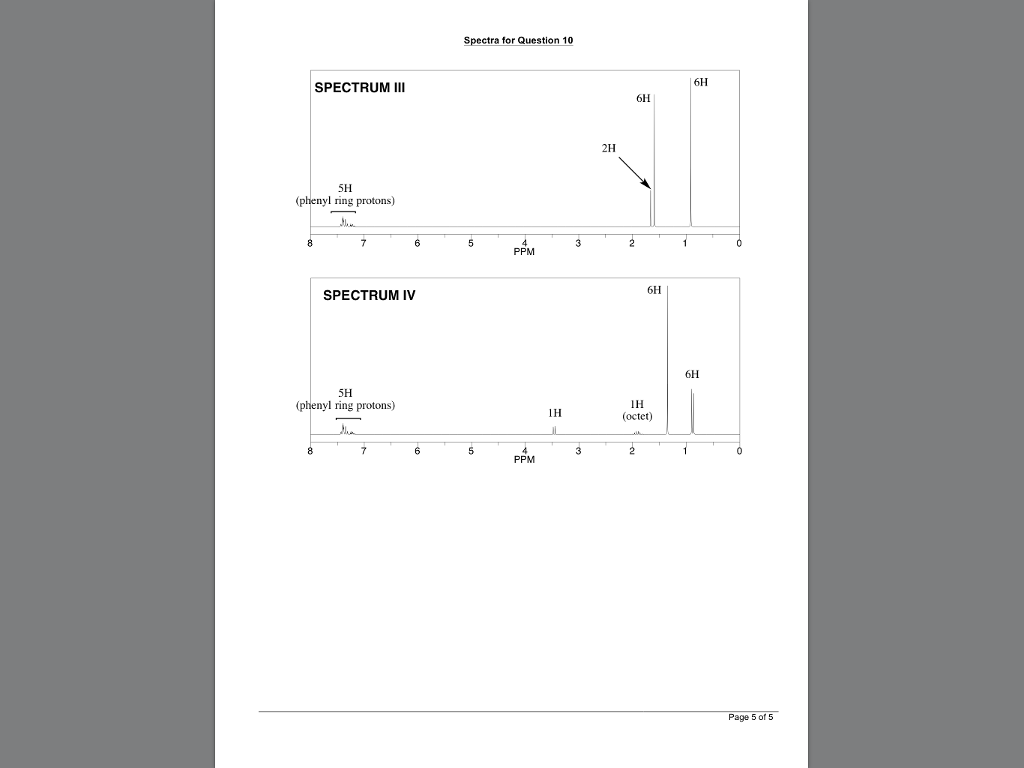 Solved Question 6 5 pts] The vinyl region of the proton NMR | Chegg.com