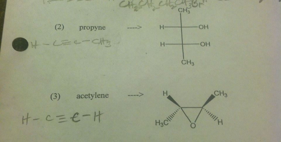 Solved propyne H - C C - CH3 acetylene H - C C - H | Chegg.com