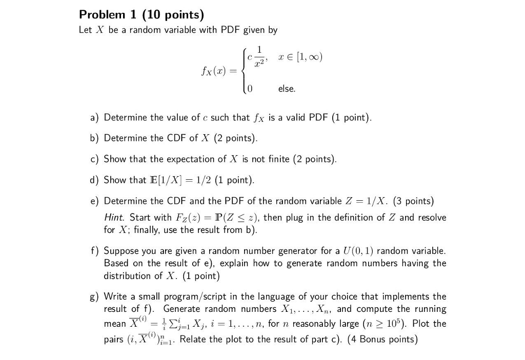 Solved Let X be a random variable with PDF given by fx(x) = | Chegg.com Solved Let X be a random variable with PDF given by fx(x) = | Chegg.com