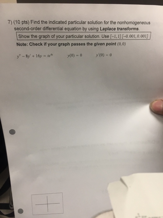 Solved Find The Indicated Particular Solution For The
