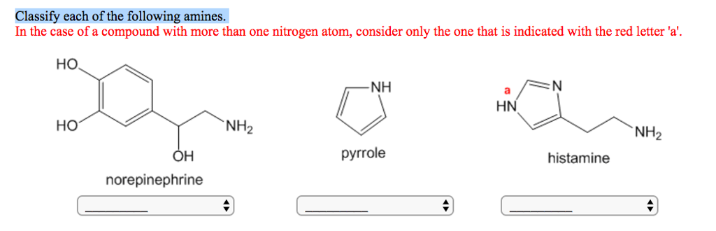 Solved Classify each of the following amines. In the case | Chegg.com Solved Classify each of the following amines. In the case | Chegg.com