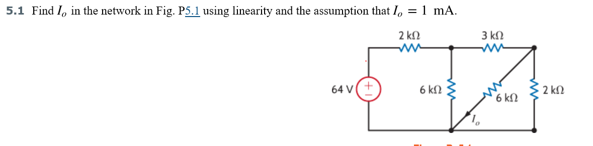 Solved find Io in the network in Fig. P5.1 using linearity | Chegg.com