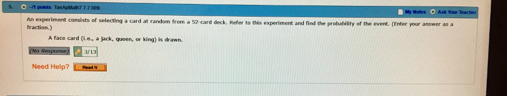 Solved An experiment consists of selecting a card at random | Chegg.com