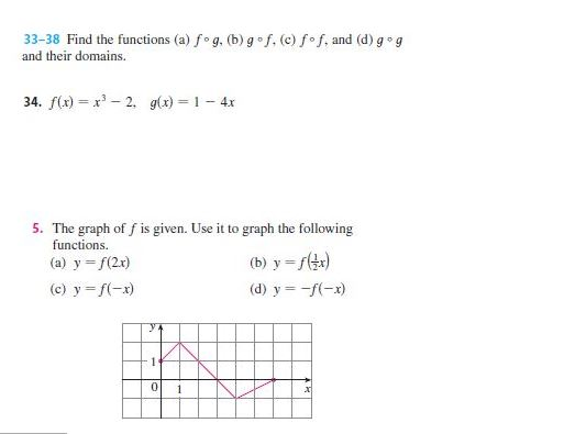 Solved Find the functions (a) f degree g, (b) g o f, (c) f | Chegg.com