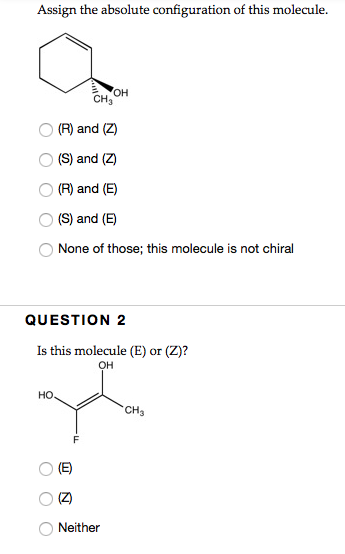 Solved Assign the absolute configuration of this molecule. | Chegg.com