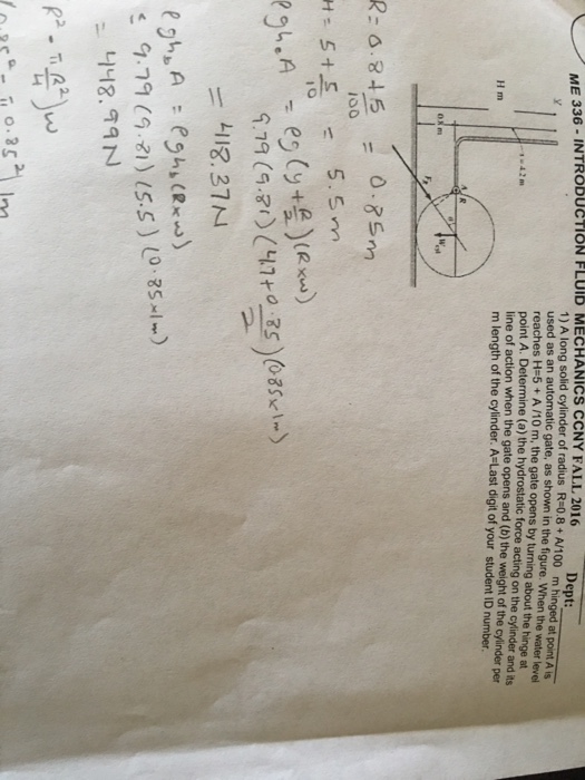 Solved A long solid cylinder of radius R = 0.8 + A/100 m | Chegg.com