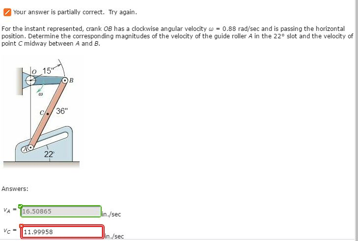 Solved Your answer is partially correct. Try again. For the | Chegg.com