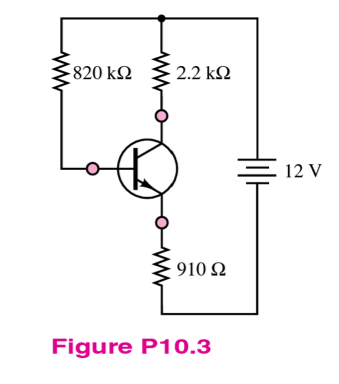 Determine the operating point of the transistor. | Chegg.com