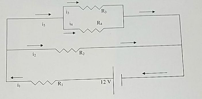 Solved R3 15 14 R4 12 R2 Ri 12 V | Chegg.com