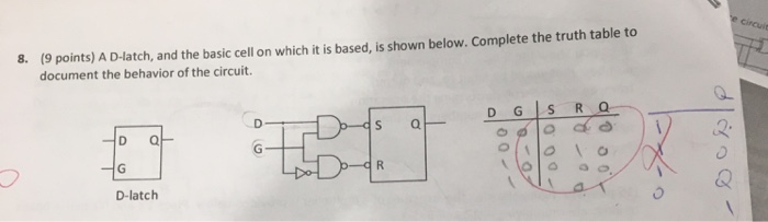 Solved: A D-latch, And The Basic Cell On Which It Is Based... | Chegg.com