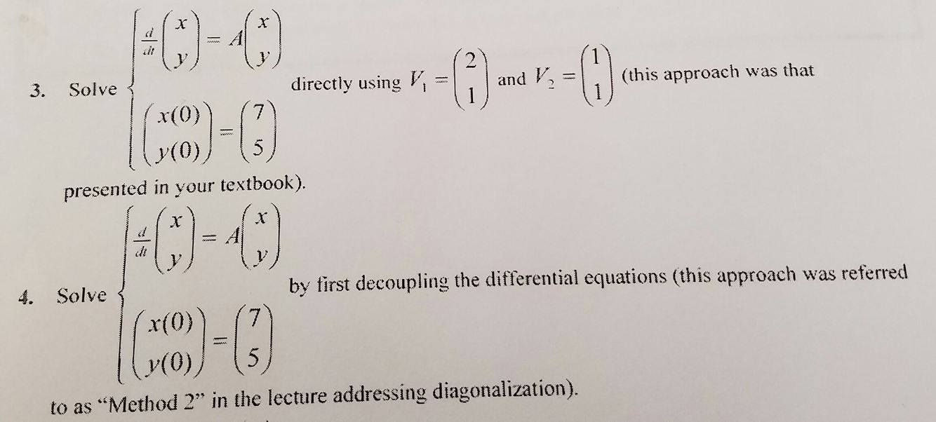 1. Solve the matrix directly using V1 and V2 2. Solve | Chegg.com