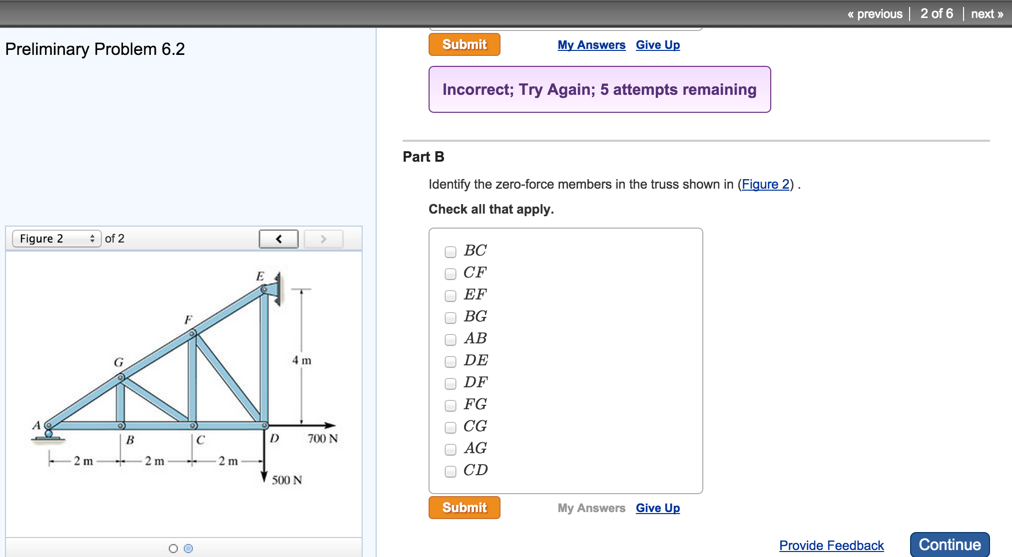 Solved « previous 2 of 6 next» Preliminary Problem 6.2 Part | Chegg.com Solved « previous 2 of 6 next» Preliminary Problem 6.2 Part | Chegg.com