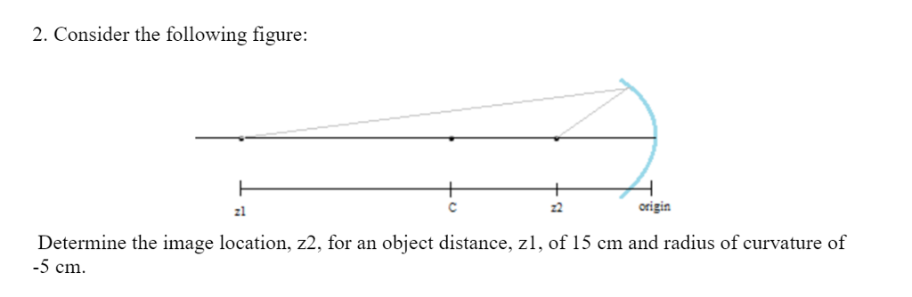 Solved Consider the following figure: Determine the image | Chegg.com