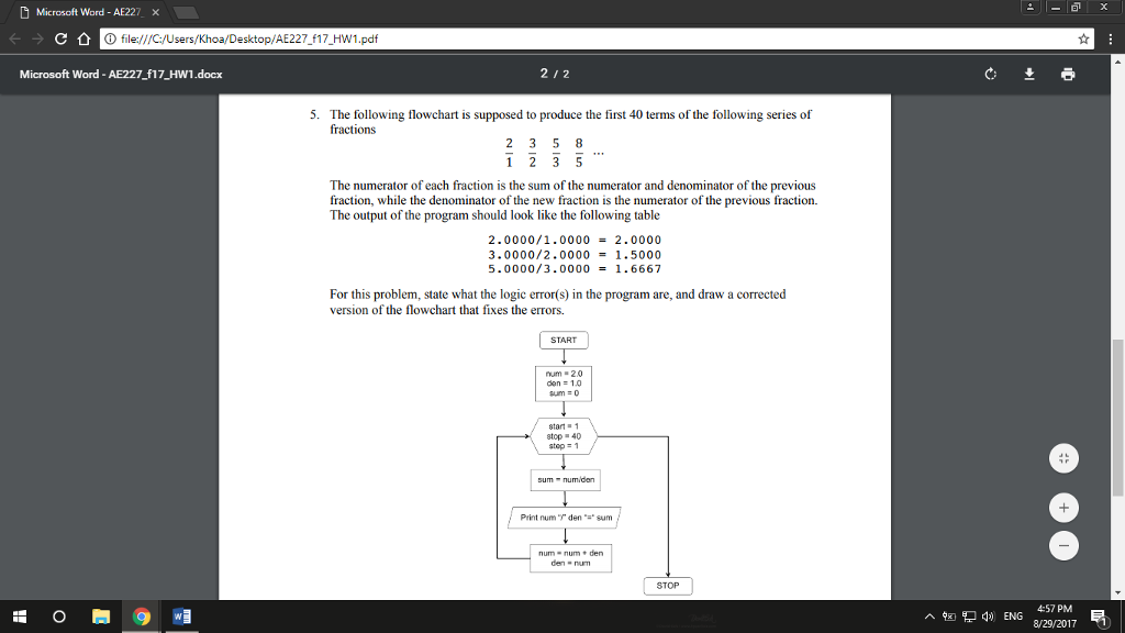 Solved The following flowchart is supposed to produce the | Chegg.com Solved The following flowchart is supposed to produce the | Chegg.com
