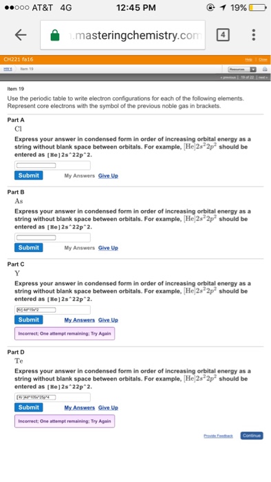 Solved Use the periodic table to write electron | Chegg.com