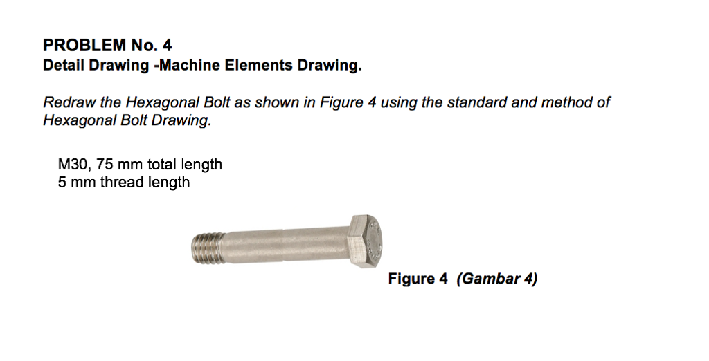 Solved Detail Drawing-Machine Elements Drawing. Redraw the | Chegg.com