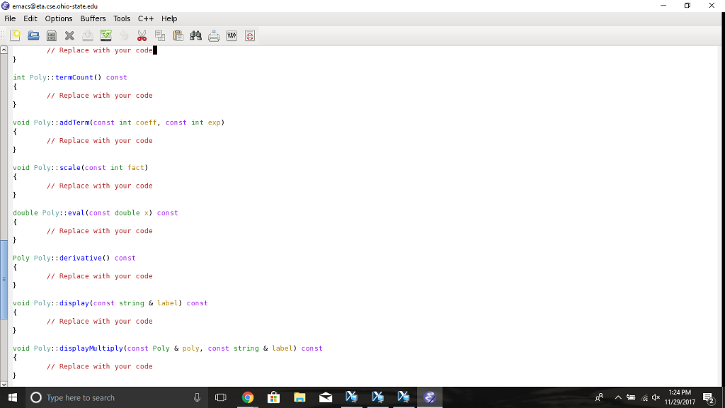Please help with C++ assignment. I'm very stuck on | Chegg.com