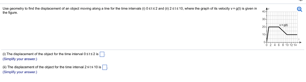 Solved Use geometry to find the displacement of an object | Chegg.com