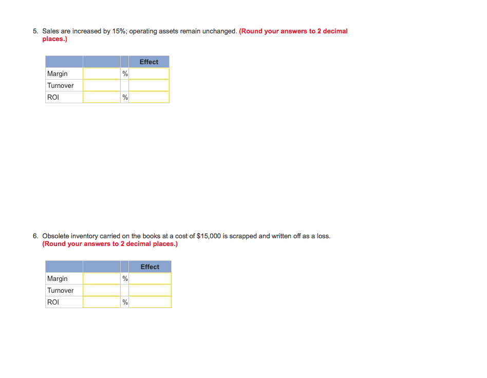 Solved Problem 11-20 Return on investment (ROI) Analysis | Chegg.com