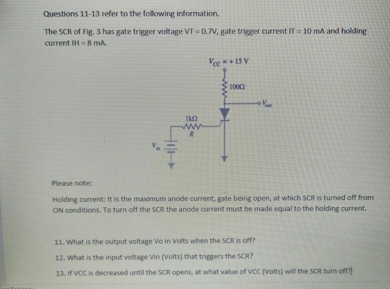 Solved Questions 11-13 refer to the following information. | Chegg.com