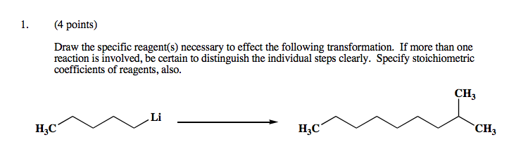 Solved Draw the specific reagent(s) necessary to effect the | Chegg.com