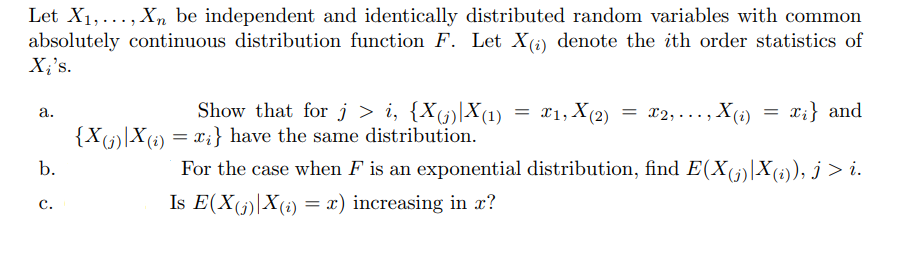 Solved Let X1 , Xn be independent and identically | Chegg.com