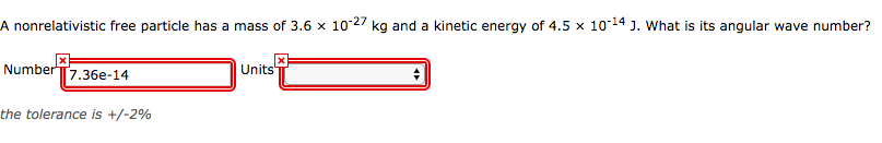 Solved A non relativistic free particle has a mass of 3.6 x | Chegg.com