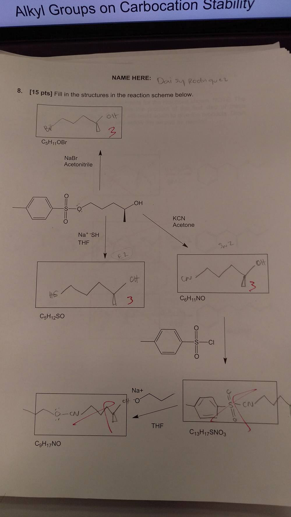 Solved What is the leaving group on C6H11NO and what would | Chegg.com