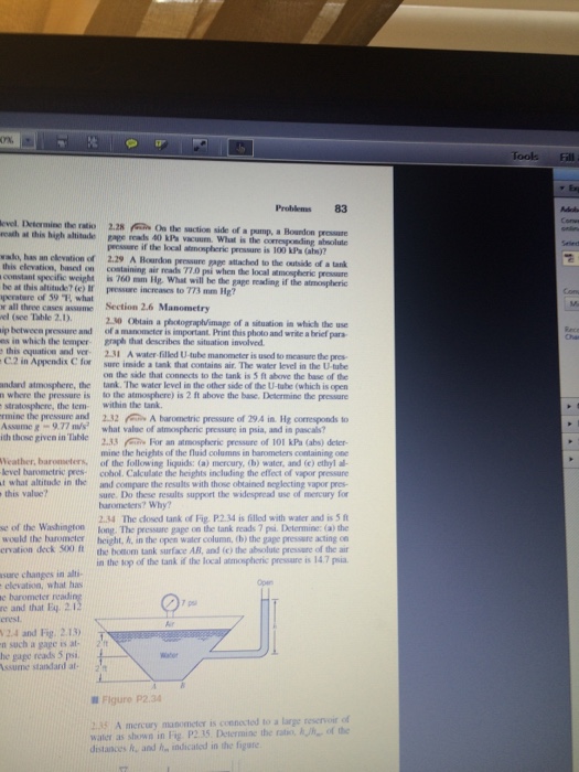 Solved 2.28 fluid mechanics please | Chegg.com