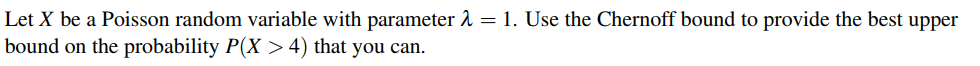 Solved Let X be a Poisson random variable with parameter | Chegg.com