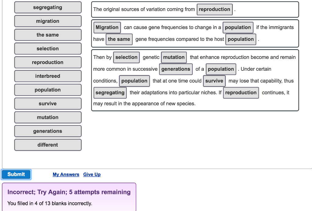Solved Describe the roles of mutation, migration, and | Chegg.com
