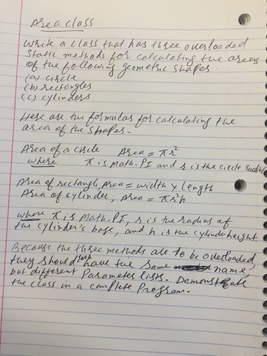 Solved Write A Class That Has Three Overloaded Static 3059