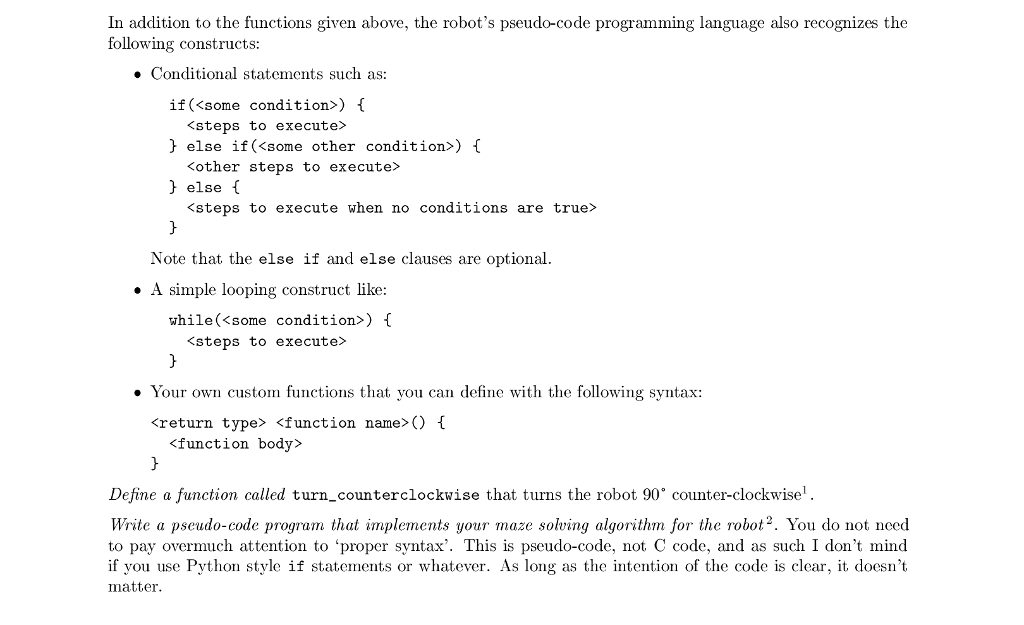 Solved Overview In this homework you will describe an | Chegg.com