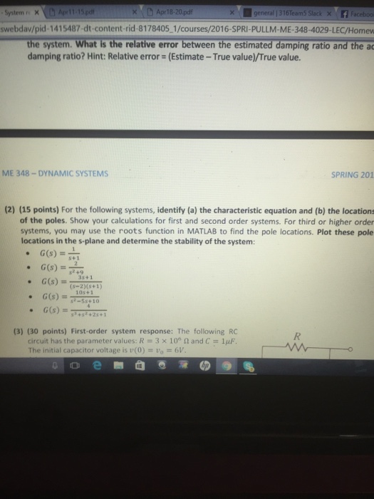 Solved For the following systems, identify (a) the | Chegg.com