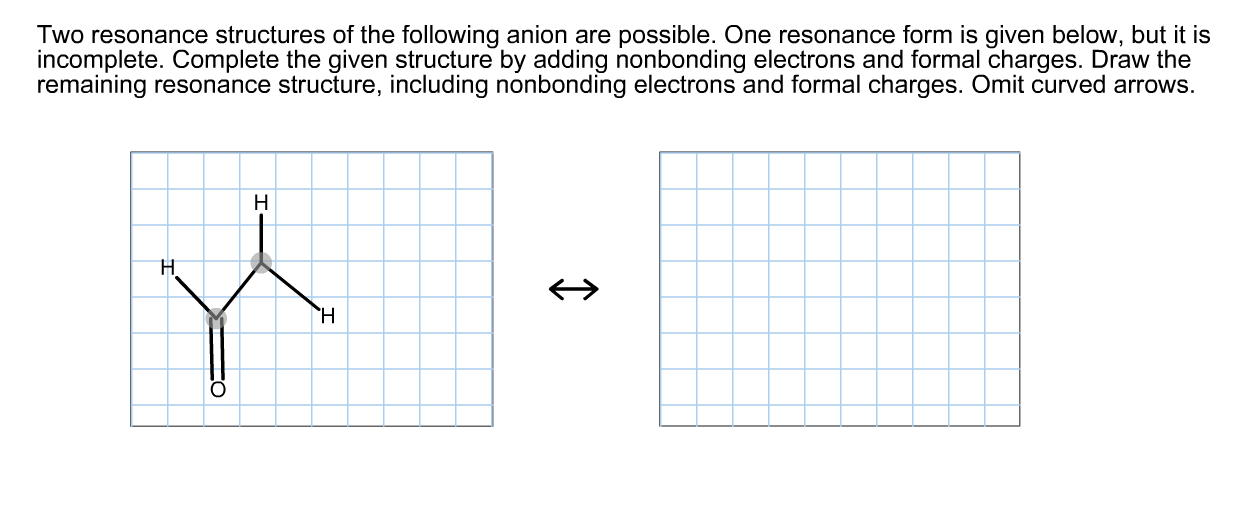 Solved Two major resonance structures are possible for the | Chegg.com