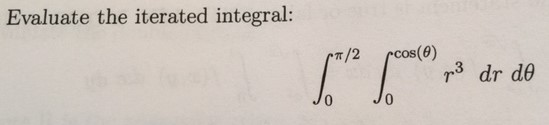 Solved Evaluate the interated integral: Integral^pi/2_0 | Chegg.com