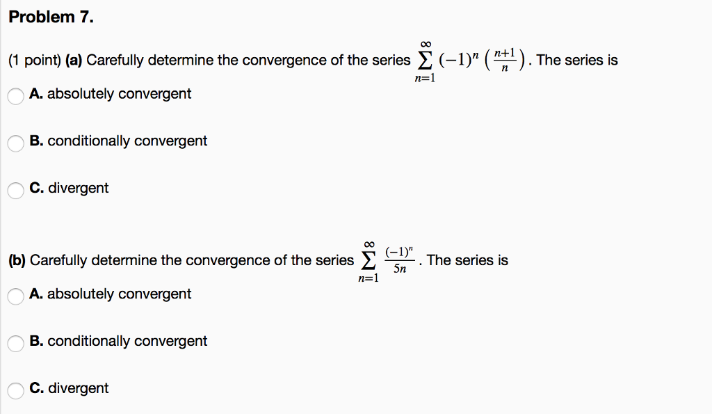 Solved Problem 7 6233 (1 point) (a) Carefully determine the | Chegg.com