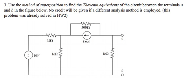Solved 2. Use the method of superposition to find the node | Chegg.com
