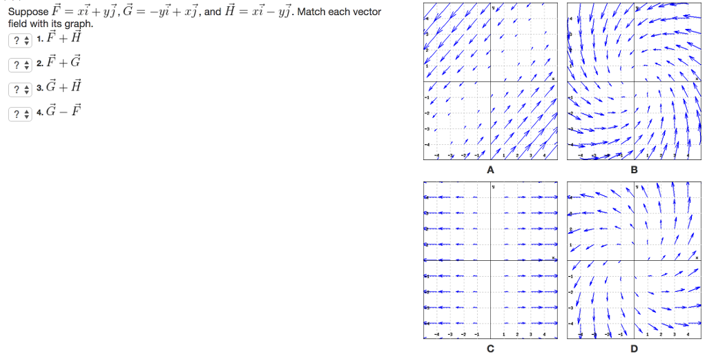 Solved Suppose F = xi + yj, G = - yi + xj, and H = xi - yj. | Chegg.com