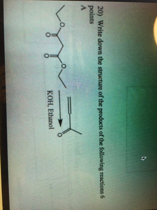 Solved Write down the structure of the products of the | Chegg.com