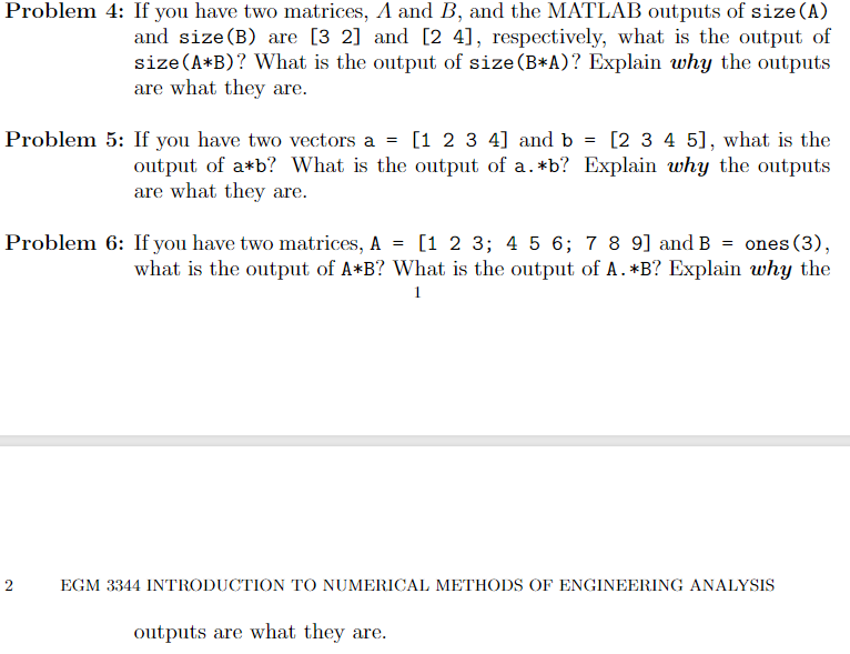 Solved Problem 4: If you have two matrices, A and B, and the | Chegg.com