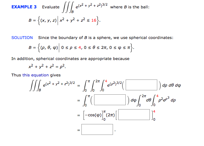 Solved Evaluate tripleintegral_B e(x^2 + y^2 + z^2)^3/2 | Chegg.com Solved Evaluate tripleintegral_B e(x^2 + y^2 + z^2)^3/2 | Chegg.com