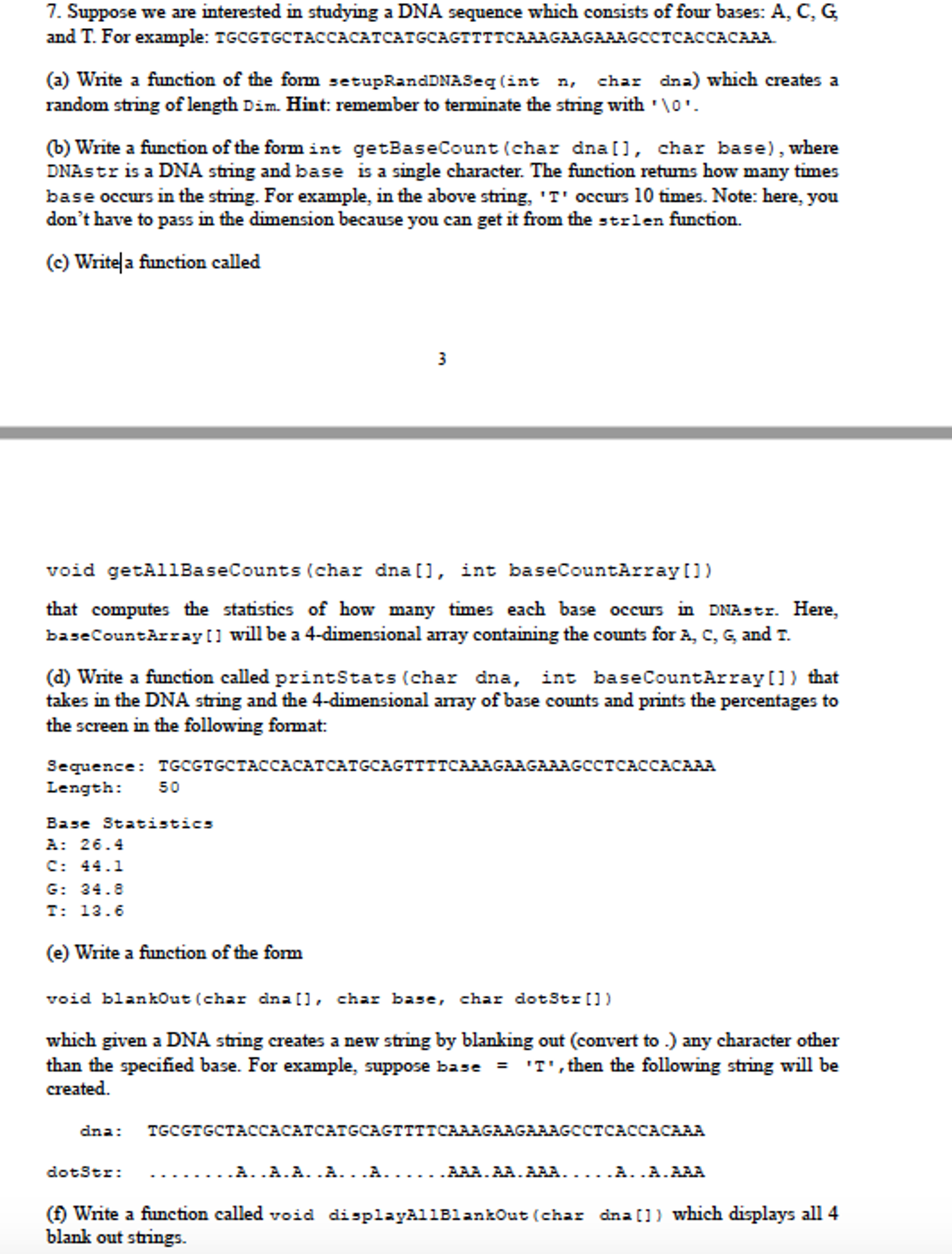 Solved Suppose we are interested in studying a DNA sequence | Chegg.com