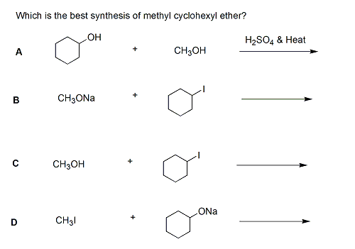 Solved Which is the best synthesis of methyl cyclohexyl | Chegg.com