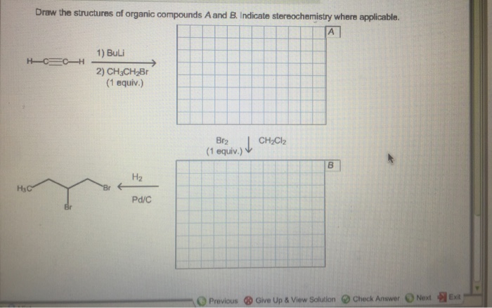 Solved Draw the structures of organic compounds A and B. | Chegg.com